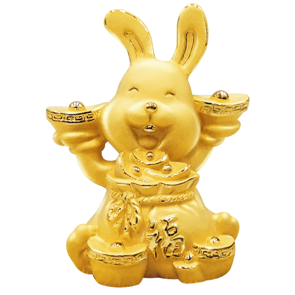 Golden Bunny of Prosperity – Gold Art